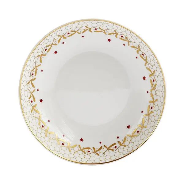 Bernardaud Noel Etoile Service Plate - White