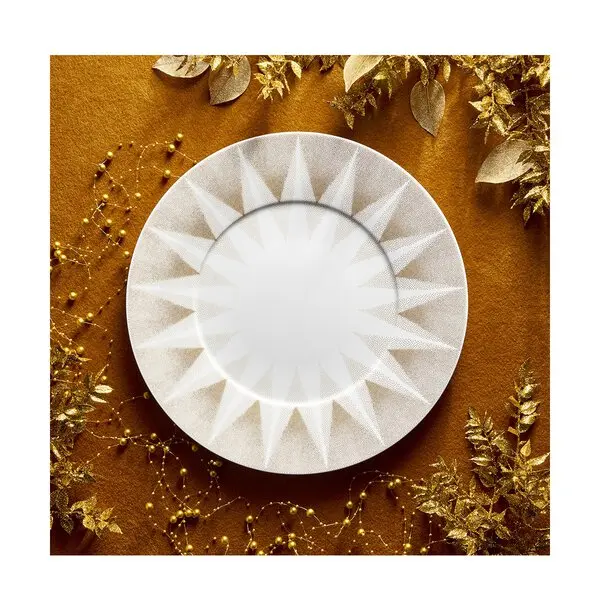 Bernardaud Noel Etoile Service Plate - White