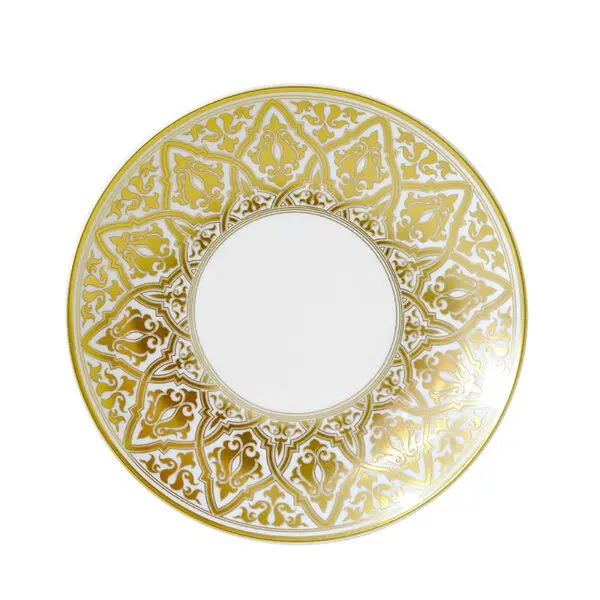Bernardaud Venise Coupe Bread & Butter Plate - White/gold