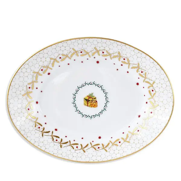 Bernardaud Noel Relish Dish - White