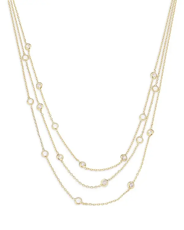 Ettika Crystal Zirconia Collar Necklace - Gold