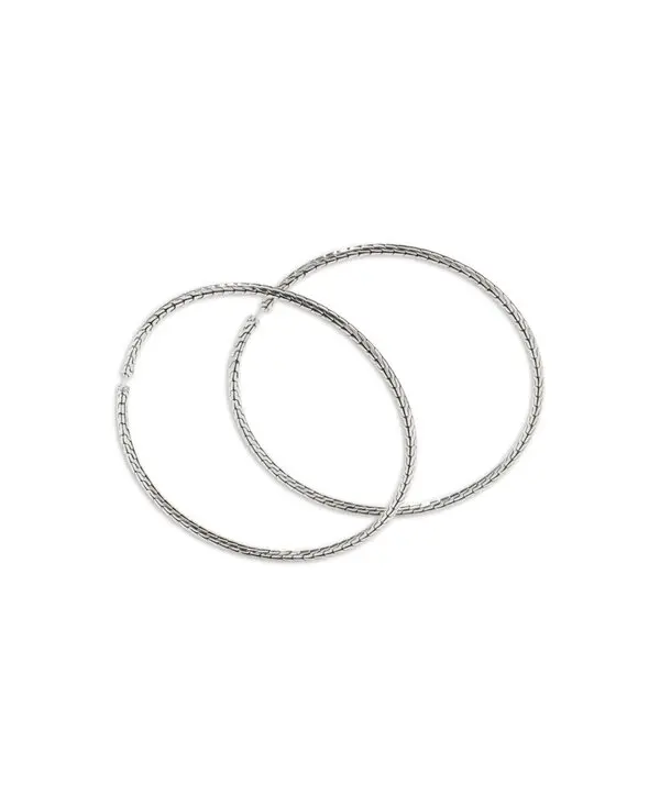 John Hardy Sterling Classic Chain Extra-large Hoop Earrings