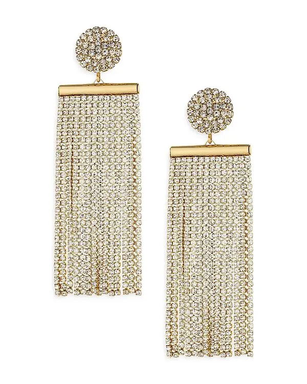 Ettika Fringe Drop Earrings - Gold