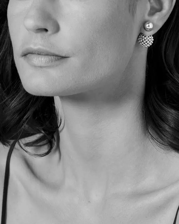 Lagos Sterling Caviar Bead Stud Earrings