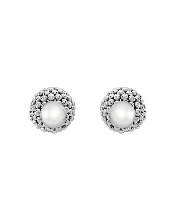 Lagos Sterling Caviar Bead Stud Earrings