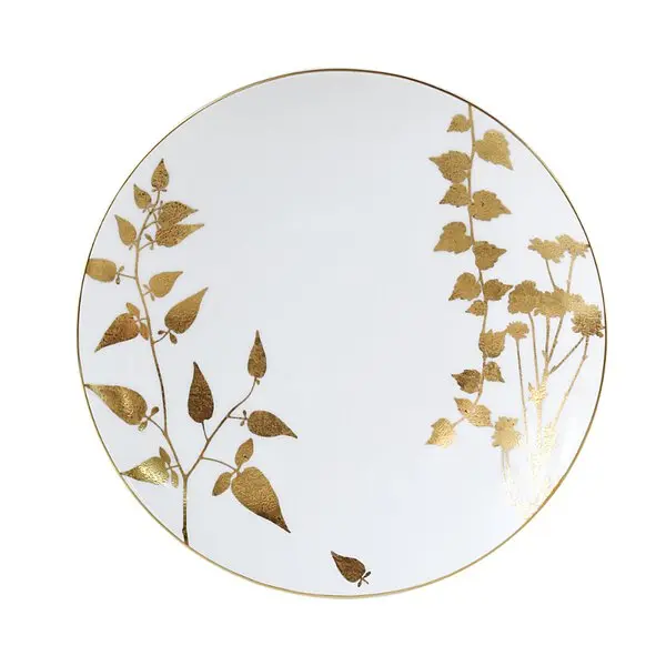 Bernardaud Aroma Salad Plate, 8.5 - White/gold