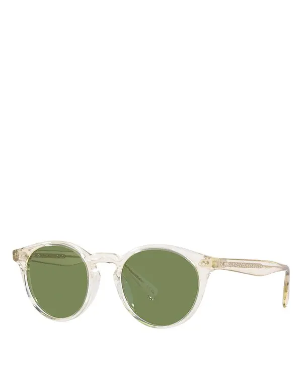 Oliver Spencer Romare 50mm Sunglasses - Gray/green Polarized Solid