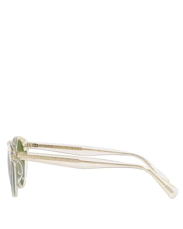 Oliver Spencer Romare 50mm Sunglasses - Gray/green Polarized Solid