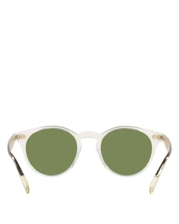 Oliver Spencer Romare 50mm Sunglasses - Gray/green Polarized Solid