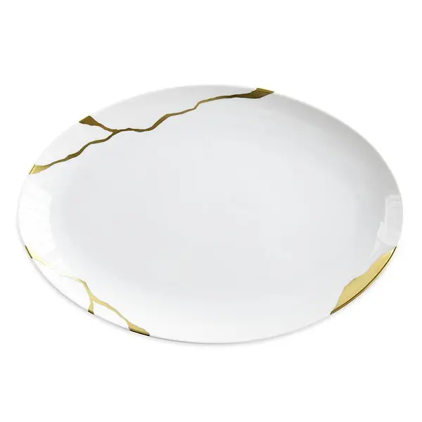 Bernardaud Kintsugi Oval Platter - White