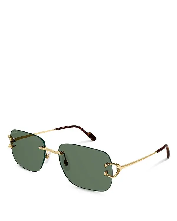 CARTIER Signature C Sunglasses - Gold/green
