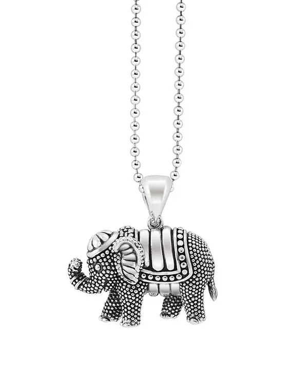 Lagos Rare Wonders Elephant Pendant Necklace - Silver