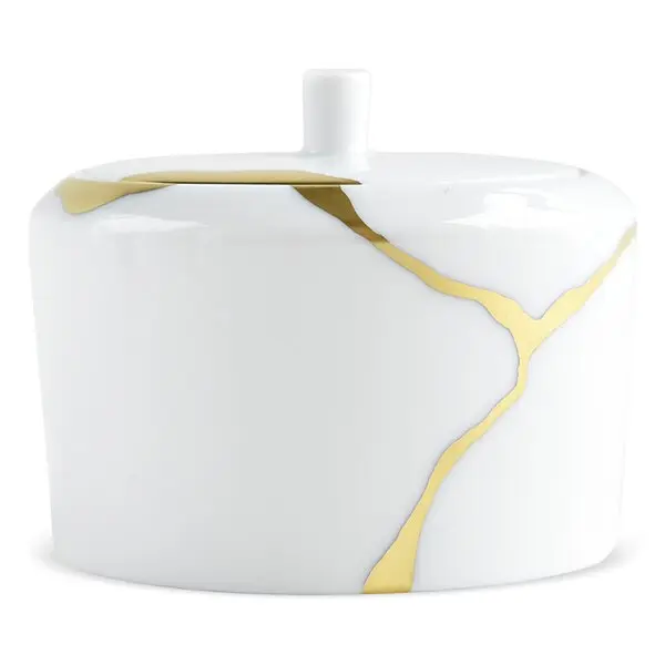 Bernardaud Kintsugi Sugar Bowl - White