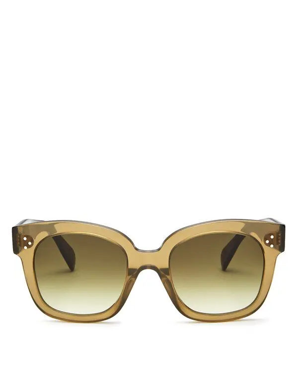 Celine Square Sunglasses, 54mm - Brown/green Gradient