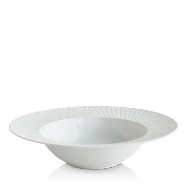 Bernardaud Twist Collection Rim Soup Bowl - White