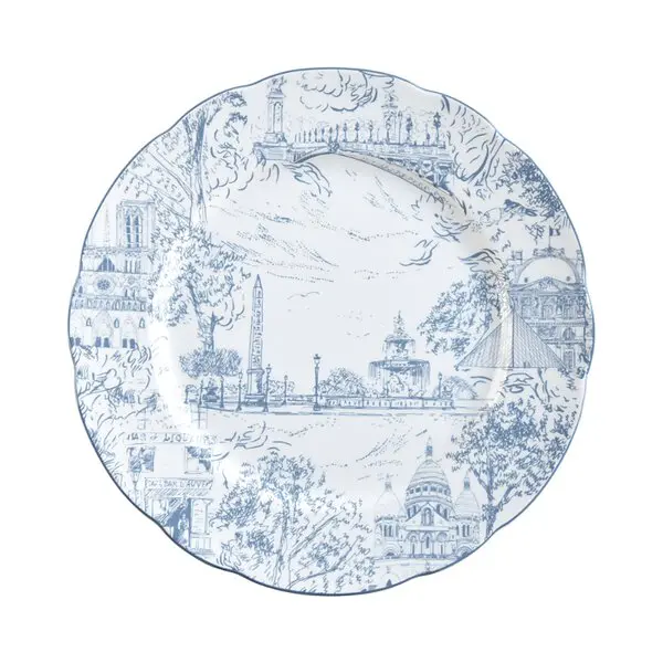 Bernardaud Tout Paris Dinner Plate - Blue