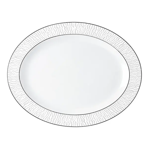Bernardaud Dune Oval Platter, 15 - No Color