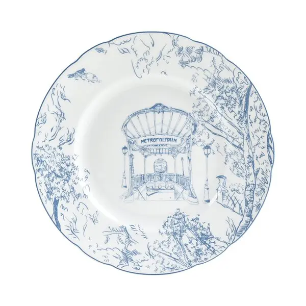 Bernardaud Tout Paris Salad Plate - No Color