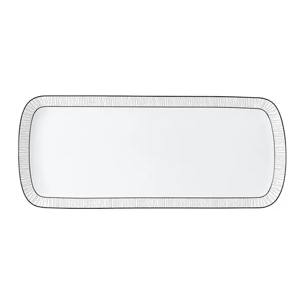 Bernardaud Dune Rectangular Cake Platter, 14 - White