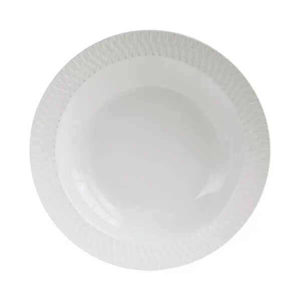 Bernardaud Twist Collection Deep Round Dish - White