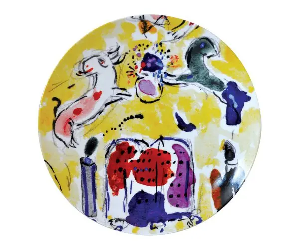 Bernardaud Marc Chagall Coupe Plate, Set Of 6 - Multi