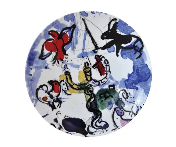 Bernardaud Marc Chagall Coupe Plate, Set Of 6 - Multi