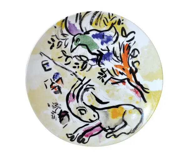 Bernardaud Marc Chagall Coupe Plate, Set Of 6