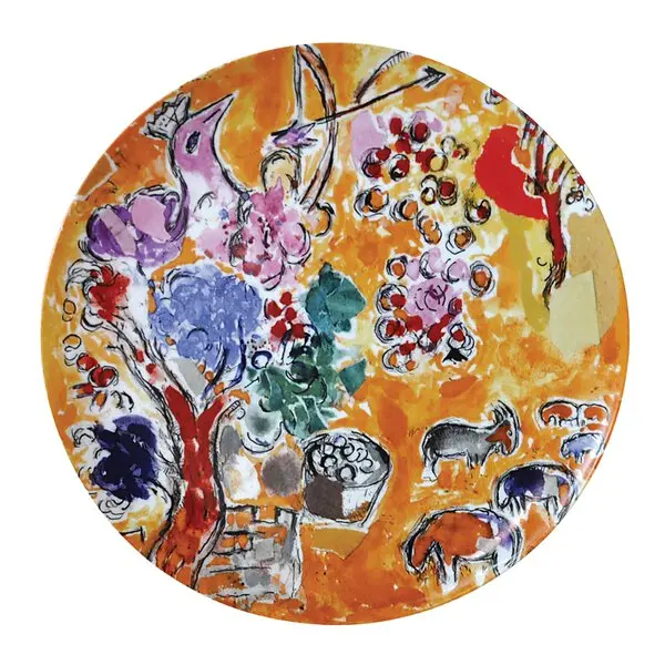 Bernardaud Marc Chagall Joseph Tribe Seder Platter - Multi
