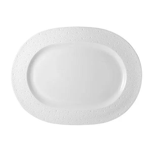 Bernardaud Ecume Oval Platter - White