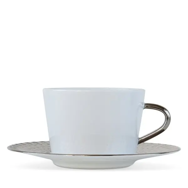 Bernardaud Twist Platinum Tea Cup Exclusive