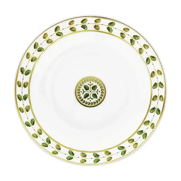 Bernardaud Constance Coupe Soup - Green/gold