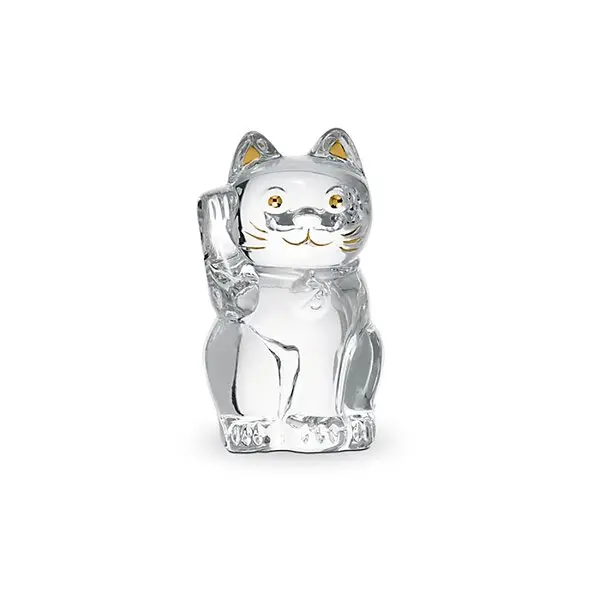 THE MARTHA, BY BACCARAT Lucky Cat Figurine - Clear
