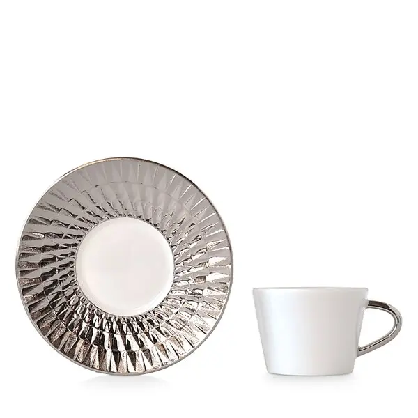 Bernardaud Twist Espresso Cup Exclusive - Platinum