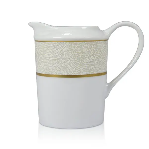 Bernardaud Sauvage White Creamer - Gold/white