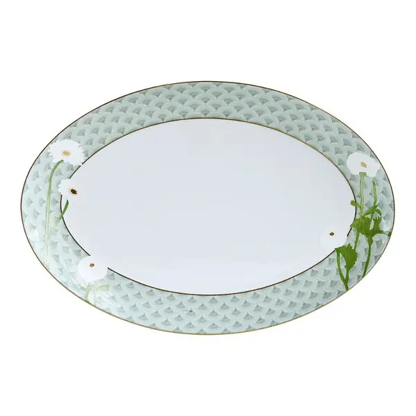 Bernardaud Praiana Oval Platter 15 - Green