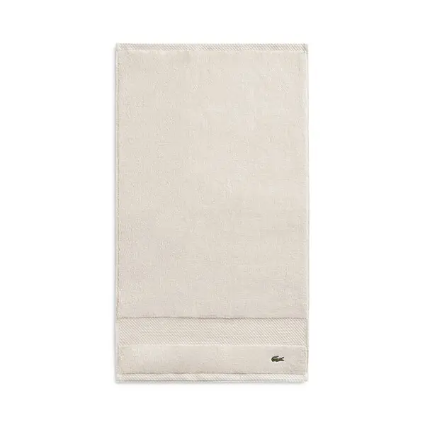 Lacoste Heritage Antimicrobial Hand Towel - Chalk