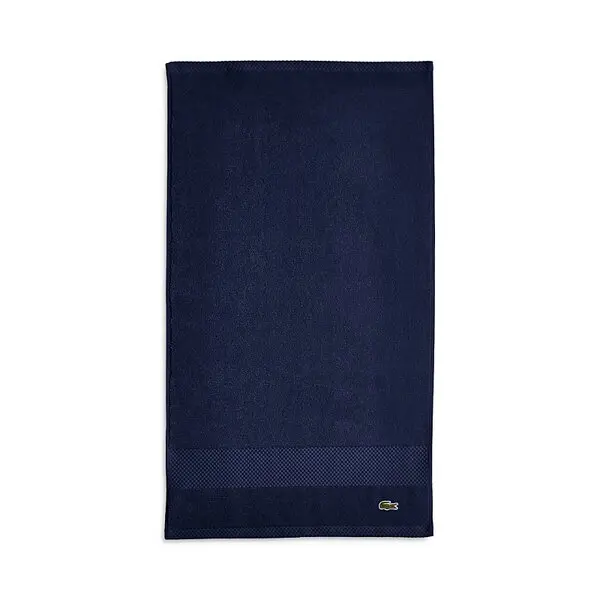 Lacoste Heritage Antimicrobial Hand Towel - Navy