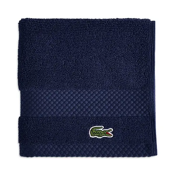Lacoste Heritage Antimicrobial Washcloth - Navy