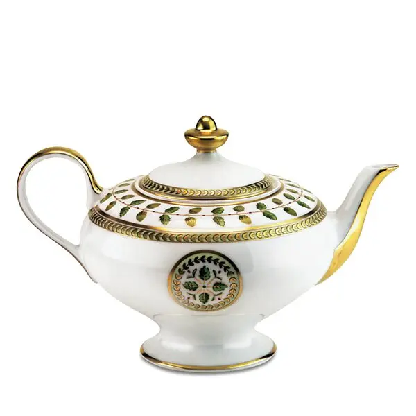 Bernardaud Constance Teapot - Green/gold