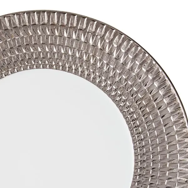 Bernardaud Twist Platinum Dinner Plate Exclusive - White/platinum