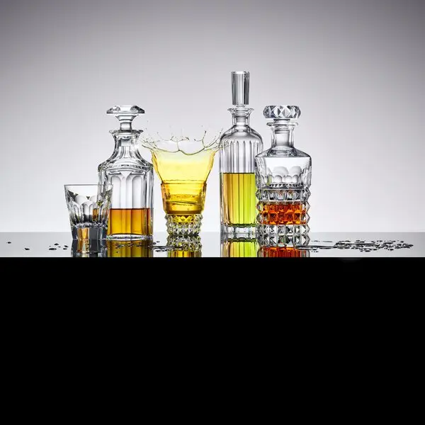 THE MARTHA, BY BACCARAT Harmonie Round Whiskey Decanter