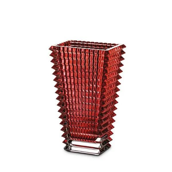 THE MARTHA, BY BACCARAT Eye Small Rectangular Vase - Red