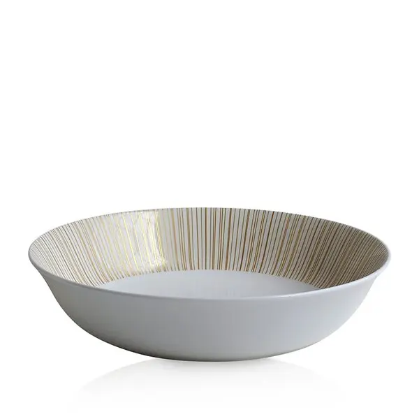 Bernardaud Sol Open Vegetable Dish - Gold/white