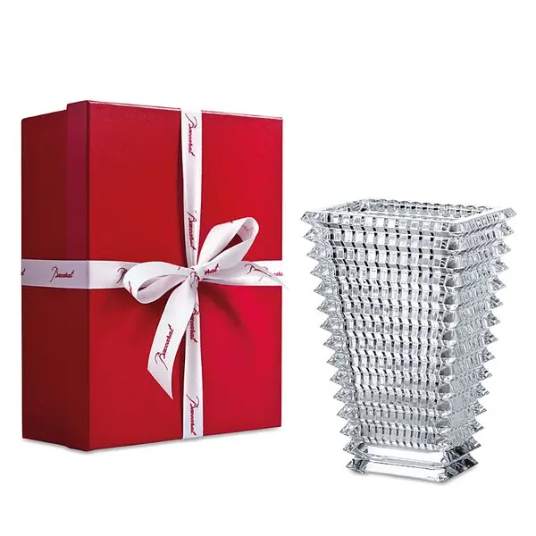 THE MARTHA, BY BACCARAT Eye Rectangular Large Vase - Clear