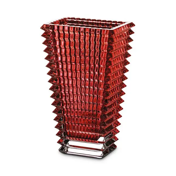 THE MARTHA, BY BACCARAT Eye Rectangular Large Vase - Red