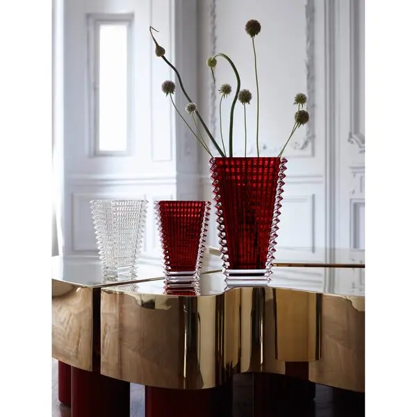 THE MARTHA, BY BACCARAT Eye Rectangular Large Vase - Red