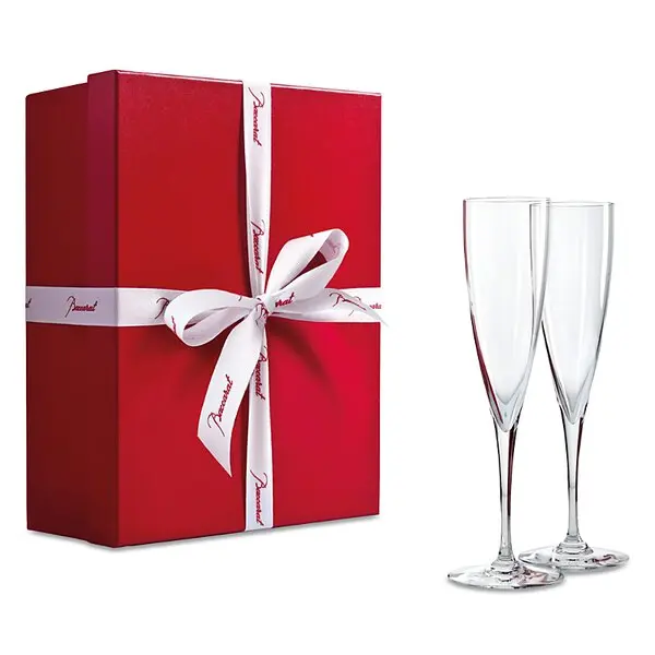 THE MARTHA, BY BACCARAT Dom Perignon Flute Pair - Clear