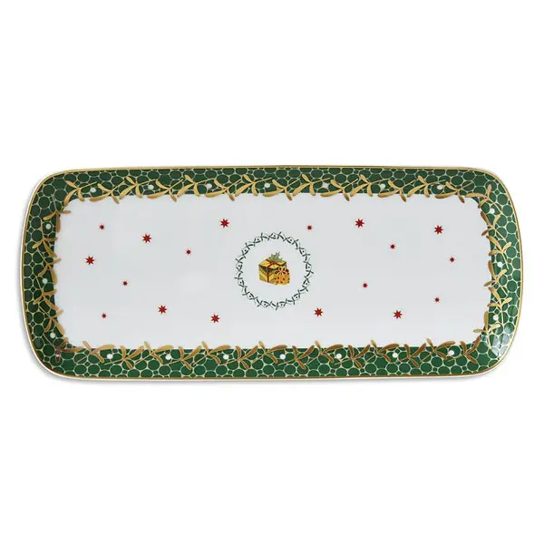 Bernardaud Noel Rectangular Cake Plate - Multi