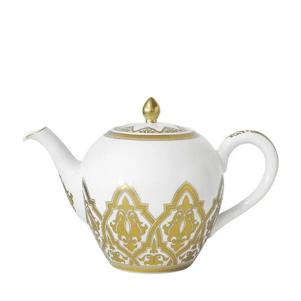 Bernardaud Venise Teapot - White/gold