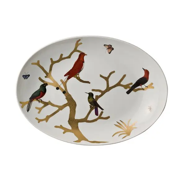 Bernardaud Aux Oiseaux Coupe Oval Platter - Multi